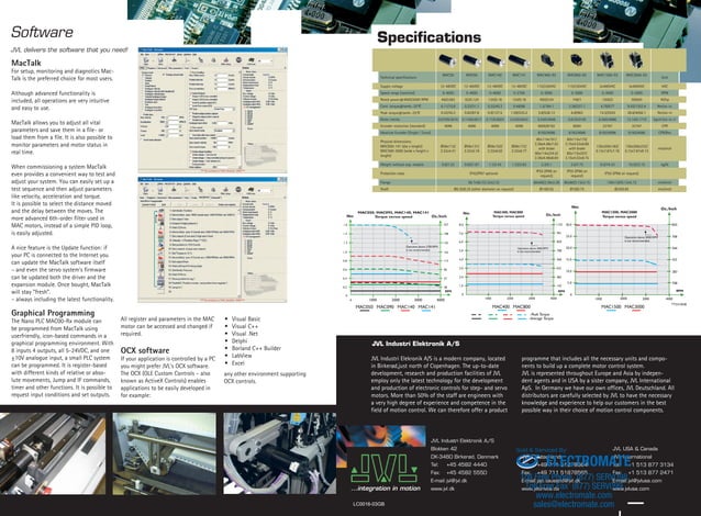 JVL Mac Servo Brochure | PPT