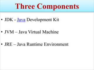 JAVA ENVIRONMENT | PPT