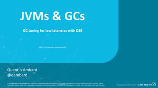 Jvm & Garbage collection tuning for low latencies application | PPTX