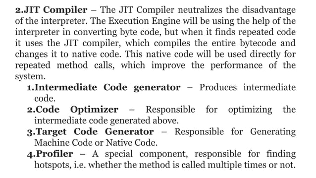 Jvm architecture | PPTX | Programming Languages | Computing