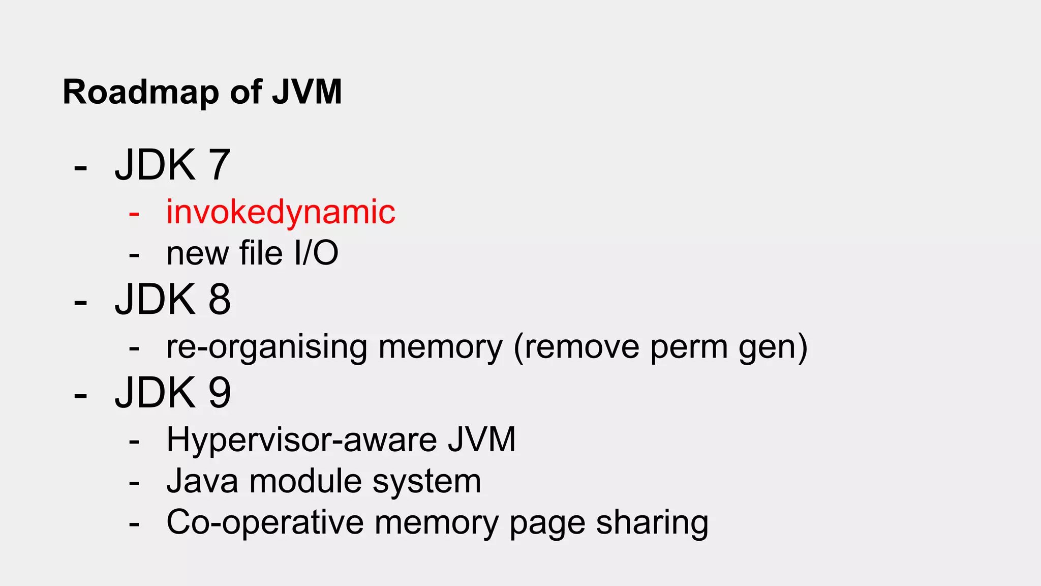 Jvm ecosystem languages and the future of jvm | PPT