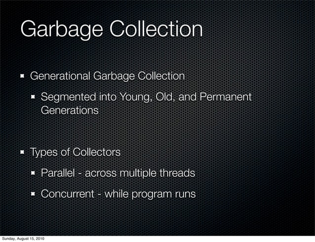 JVM Internals - Garbage Collection & Runtime Optimizations | PPT