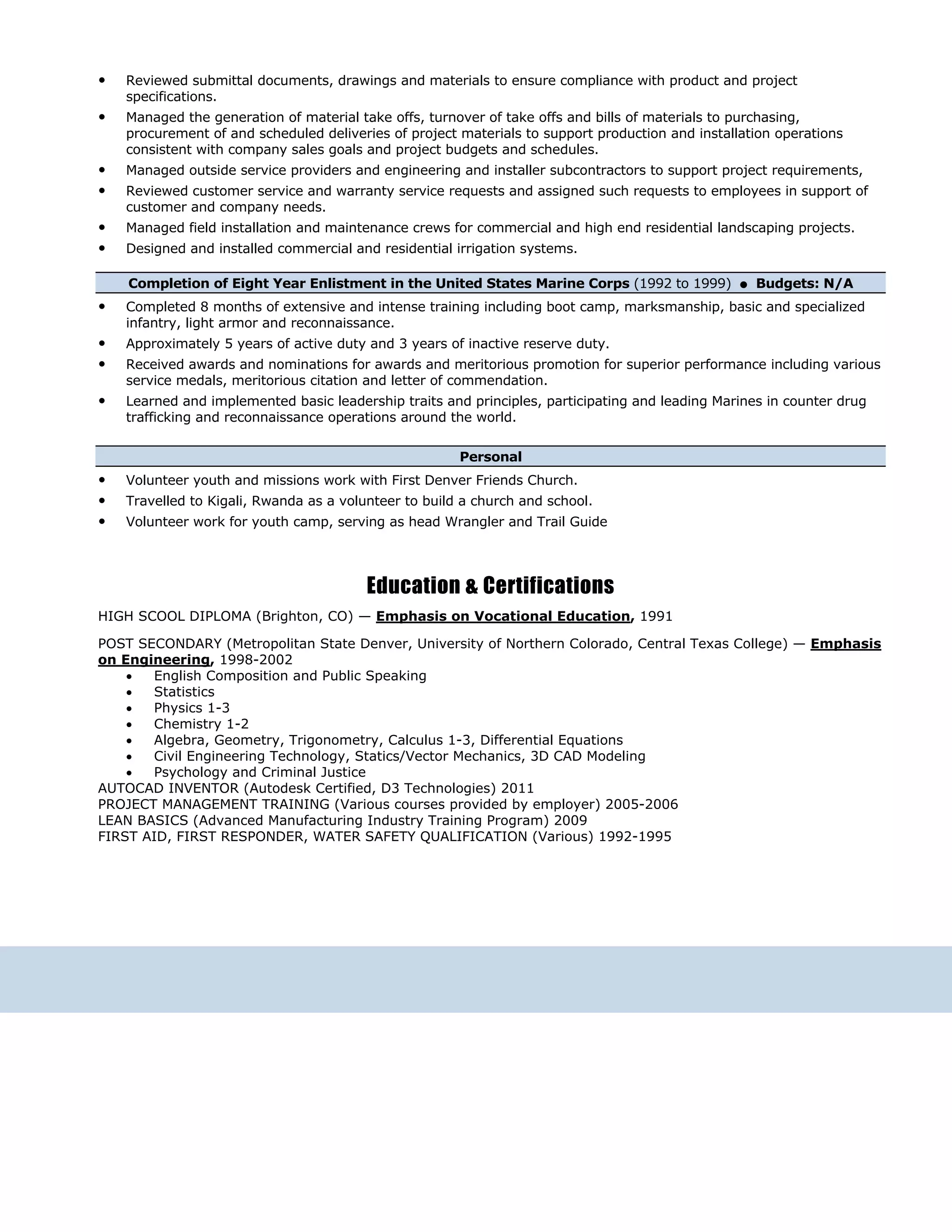 Jvm resume | PDF