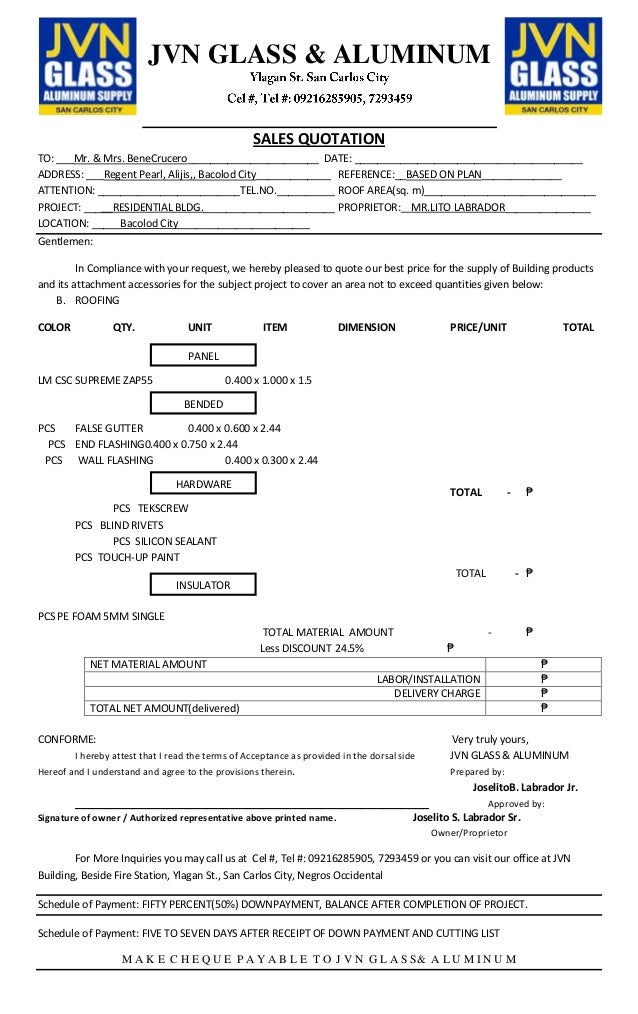 Jvn glass qoutation roofa