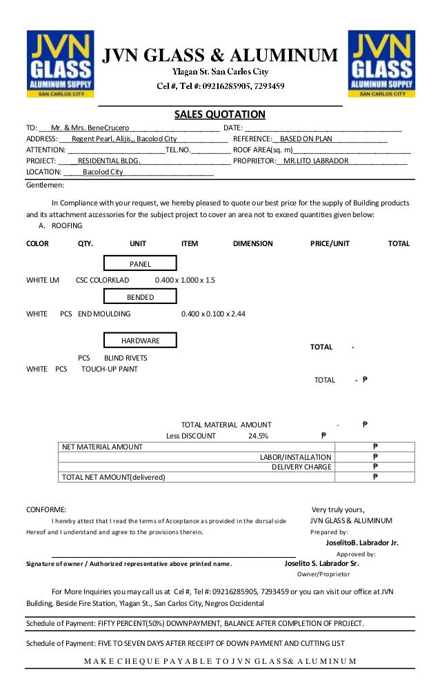 Jvn glass qoutation roofa