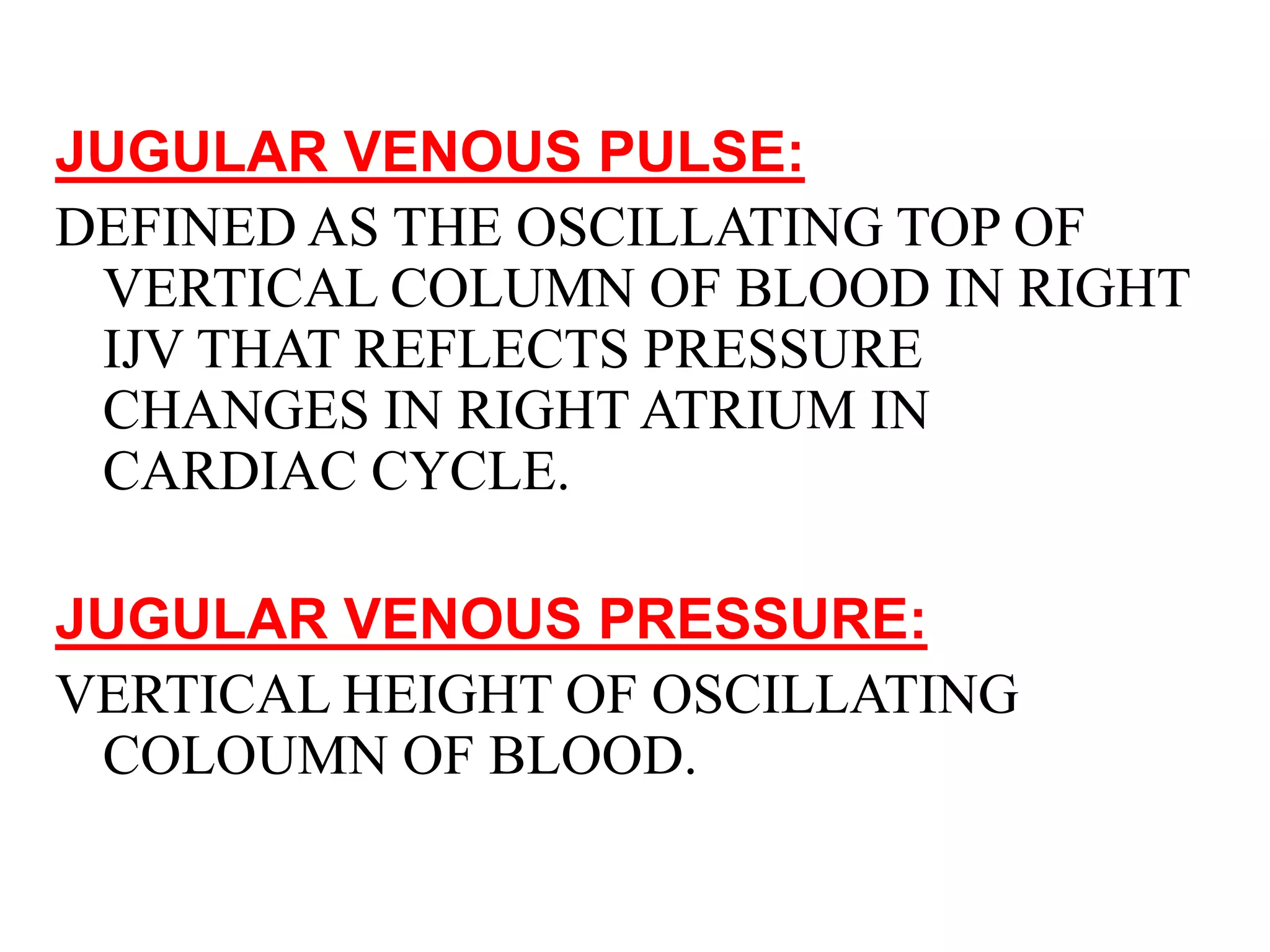 jugular venous pressure | PPTX
