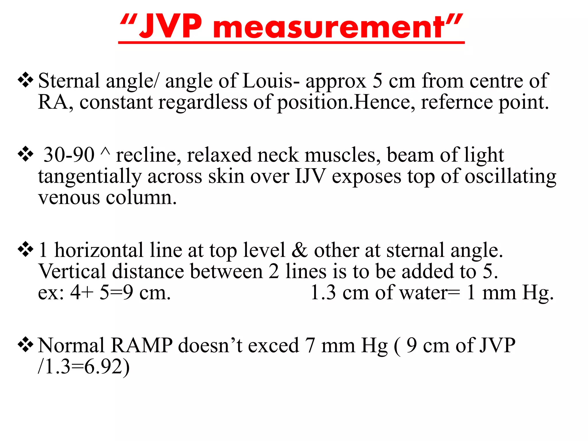 jugular venous pressure | PPTX