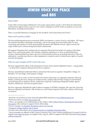 JVP Divestment Factsheet | PDF