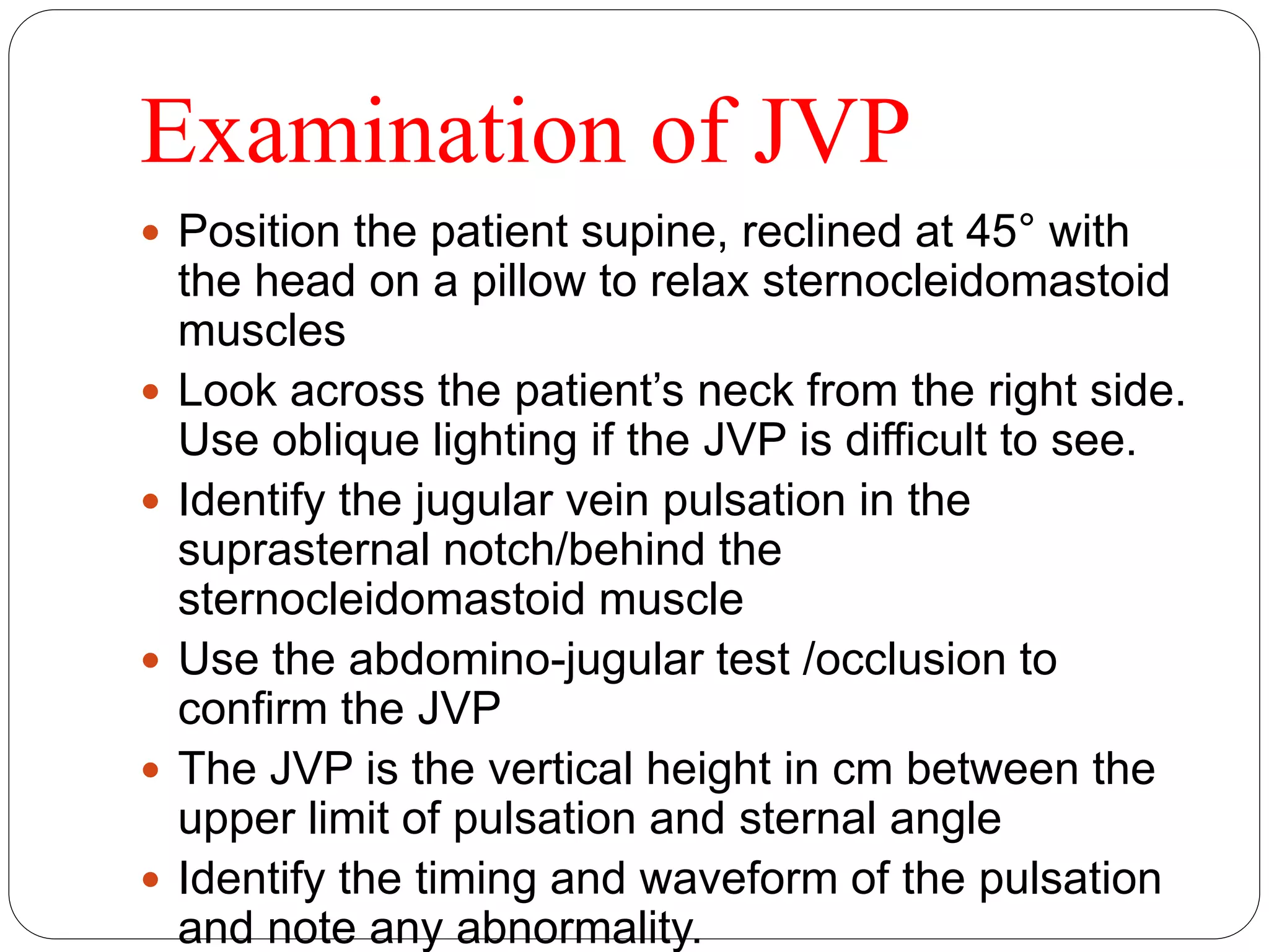 Jugular Venous Pressure | PPTX