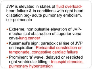 Jugular Venous Pressure | PPTX