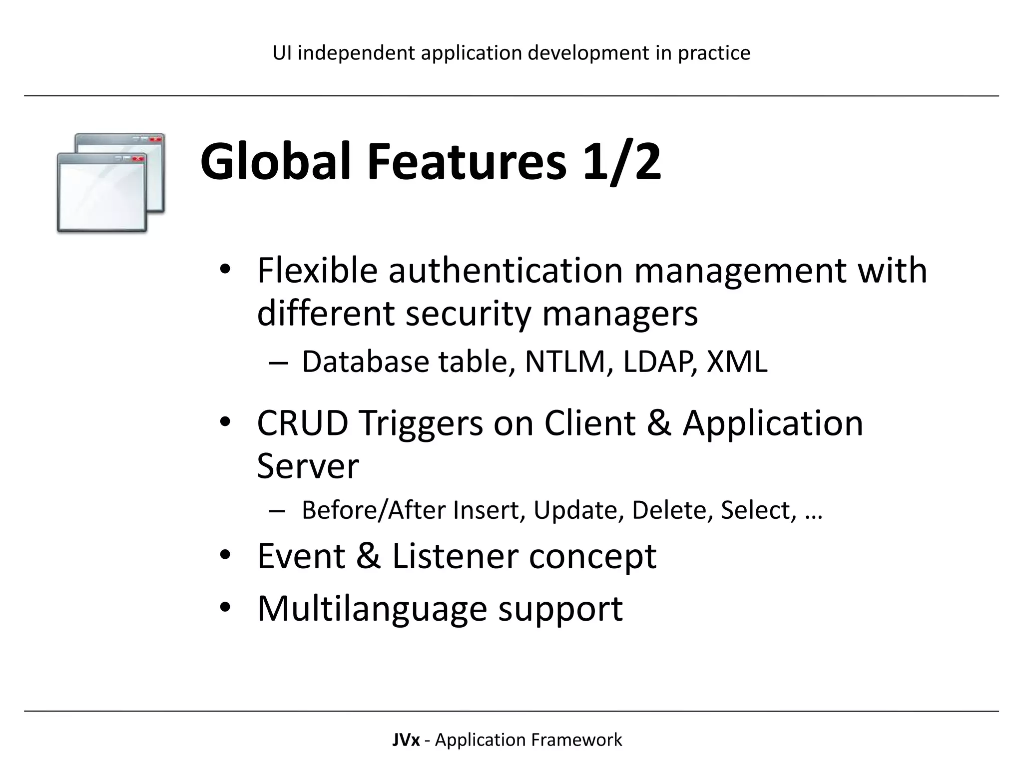 Technology independent UI development with JVx | PPTX