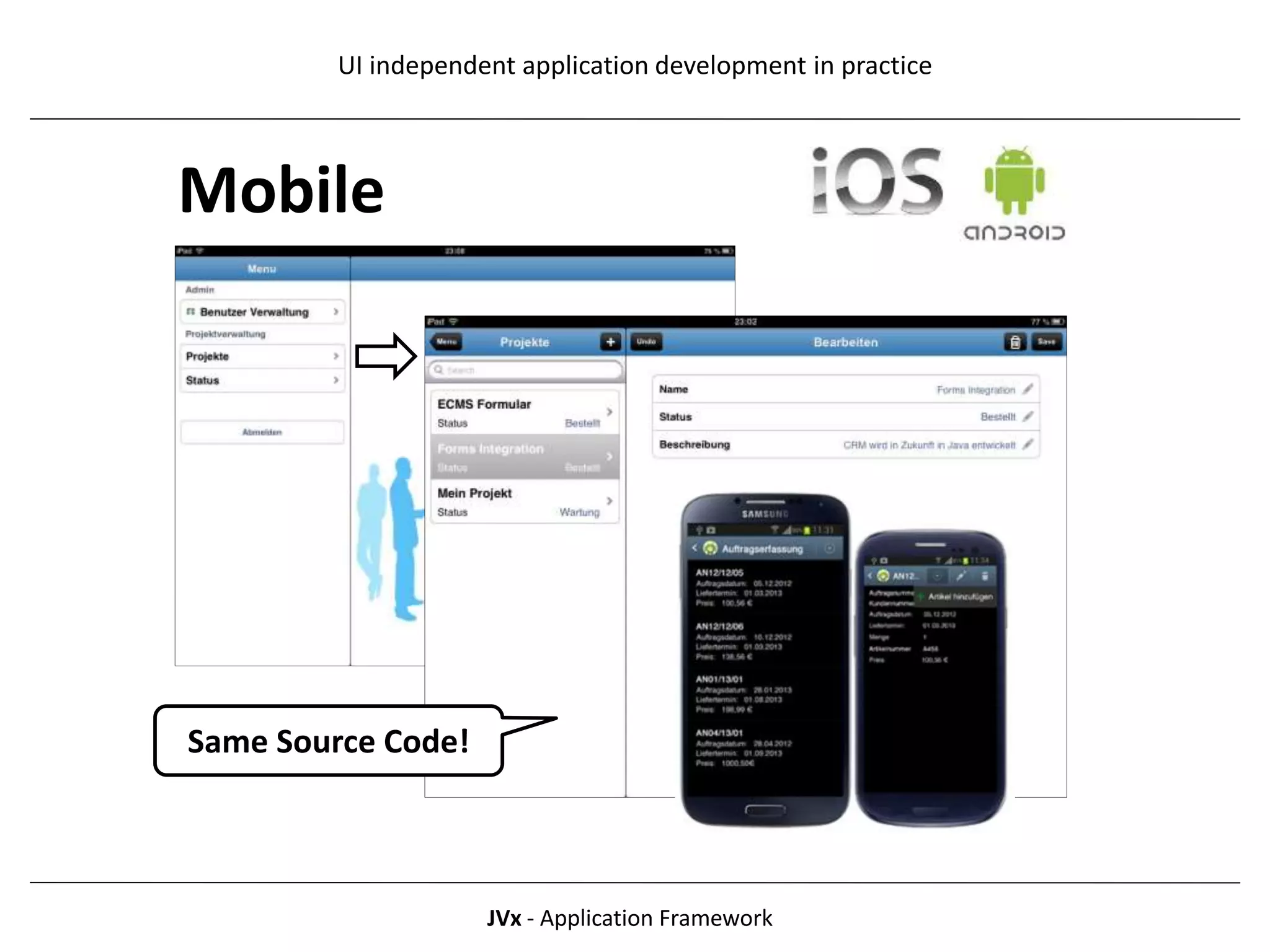 Technology independent UI development with JVx | PPTX