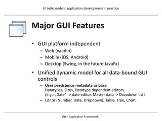 Technology independent UI development with JVx | PPTX