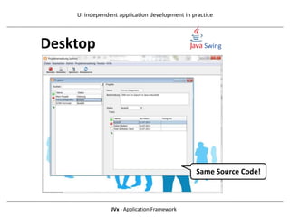 Technology independent UI development with JVx | PPTX