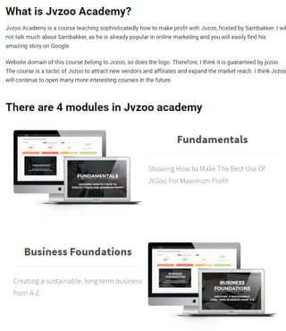 Jvzoo academy review by ReviewKISS.com
