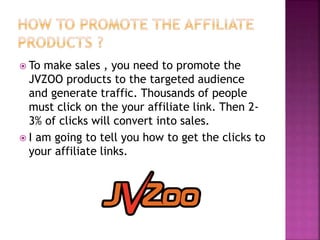 Jvzoo Affiliate Program | PPTX