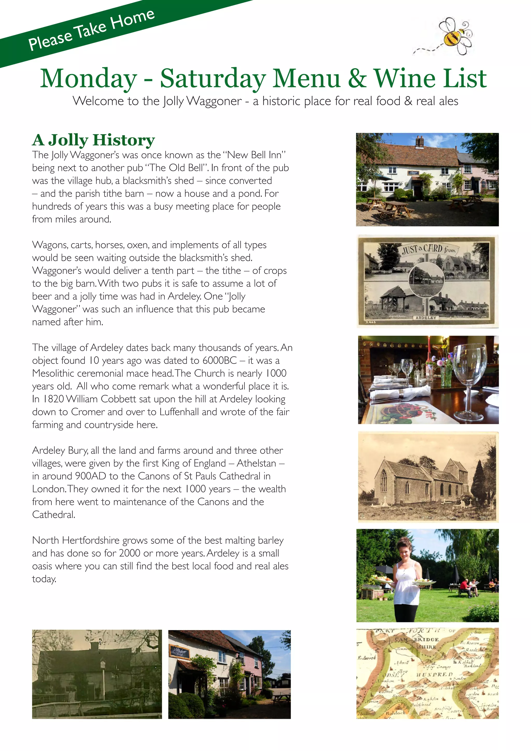 The Jolly Waggoner Menu | PDF