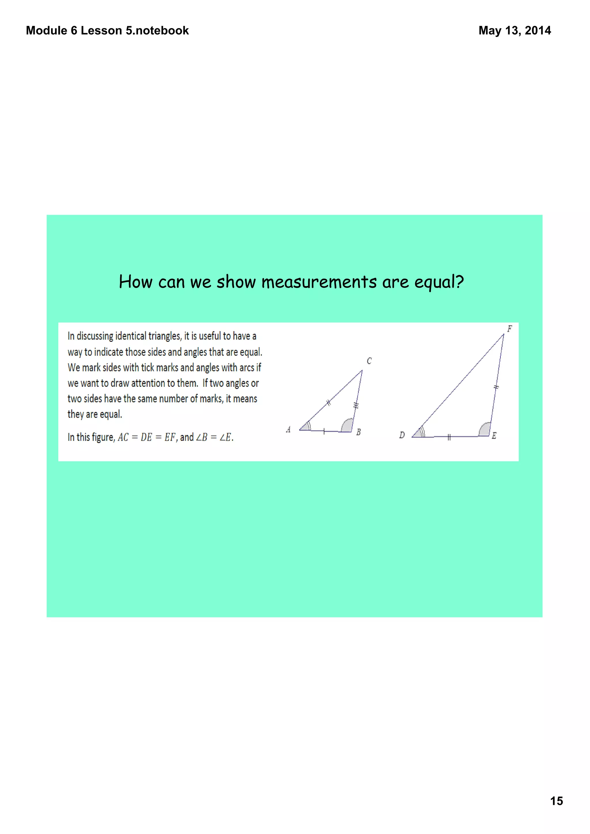 Module 6 lesson 5 | PDF