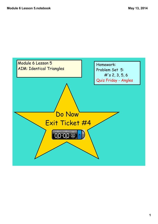 Module 6 lesson 5 | PDF