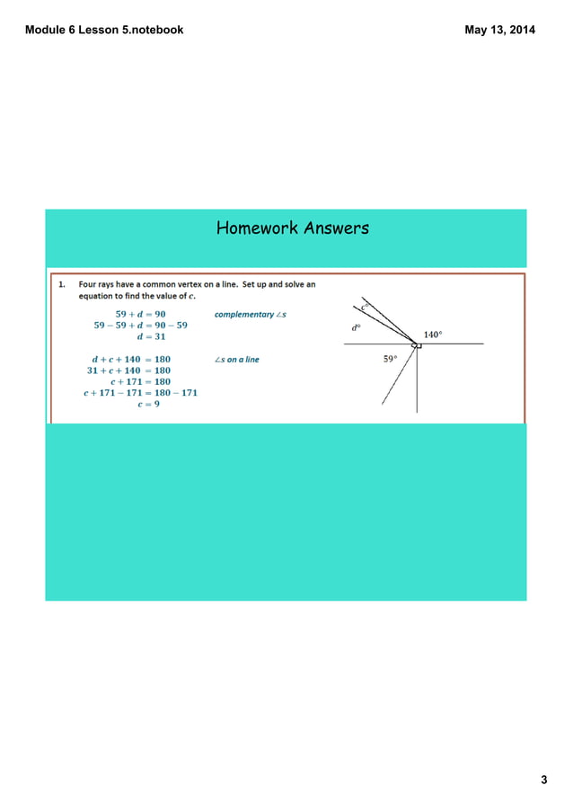 Module 6 lesson 5 | PDF