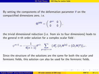 K. Ulker - Non-commutative Gauge Theories and Seiberg Witten Map | PDF