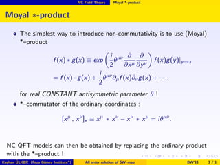K. Ulker - Non-commutative Gauge Theories and Seiberg Witten Map | PDF
