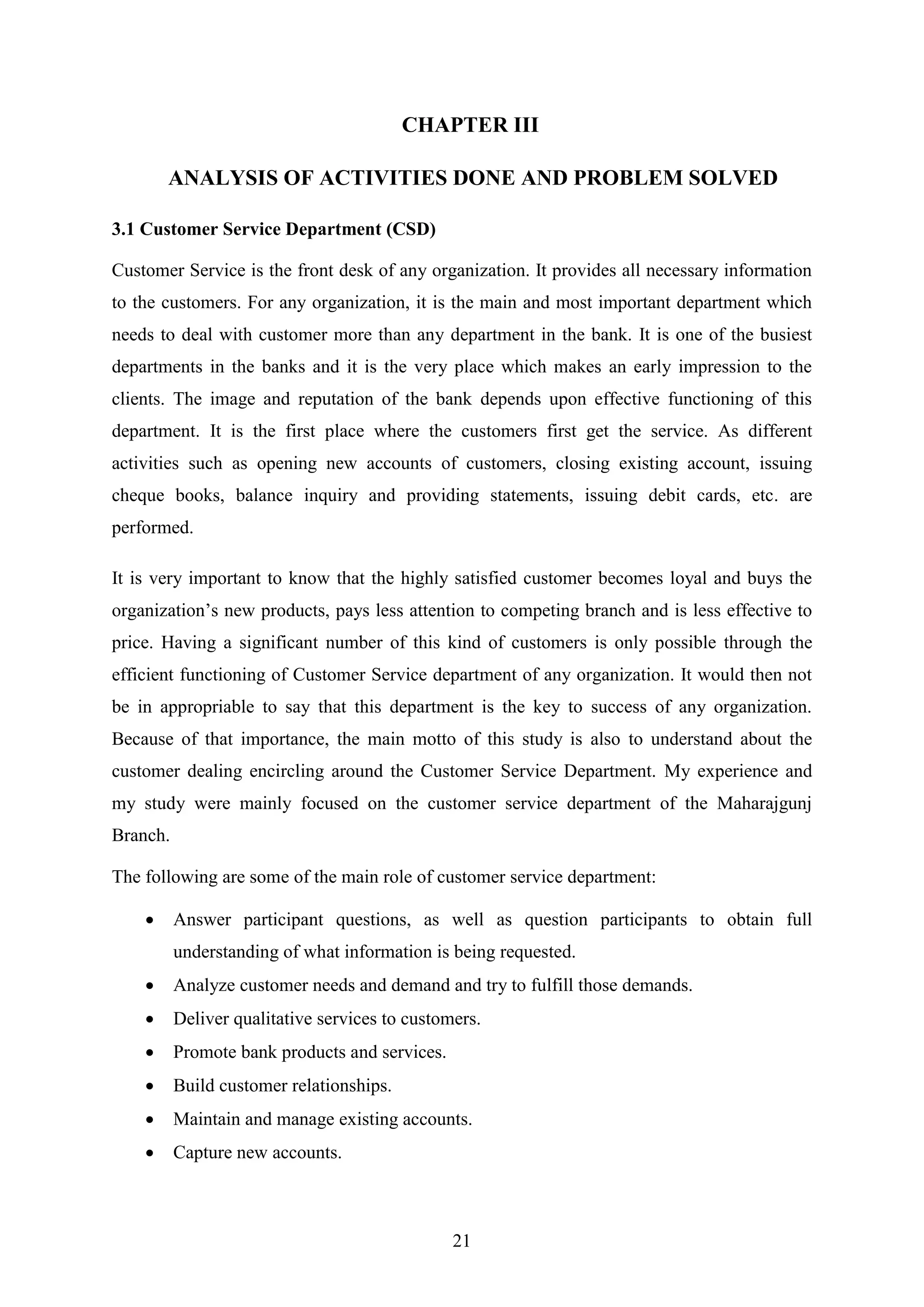 Rastriya Banijya Bank Maharajgunj Internship Report | PDF