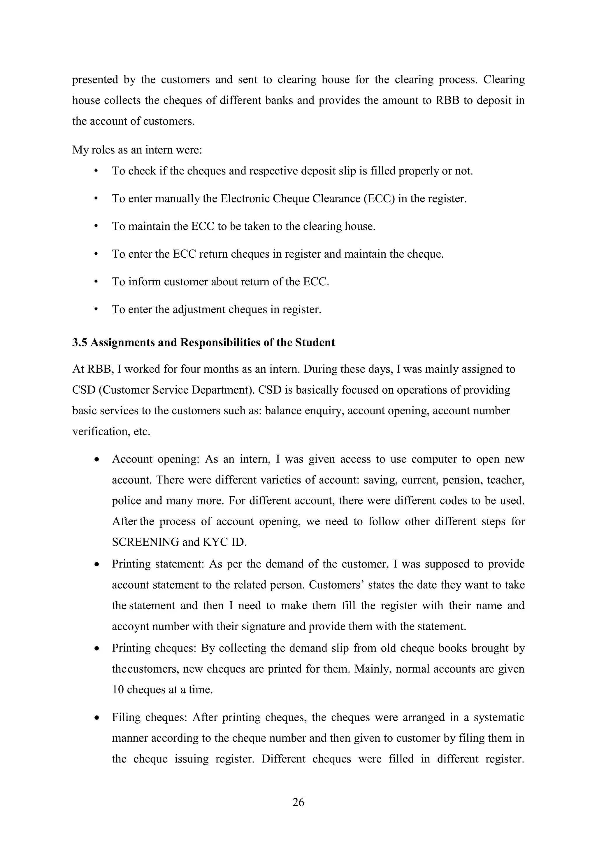 Rastriya Banijya Bank Maharajgunj Internship Report | PDF