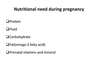 Nutrition during pregnancy | PPTX