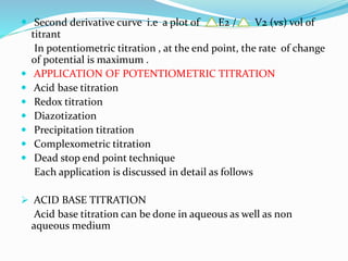 POTENTIOMETRY | PPTX | Chemistry | Science