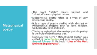 Abraham Cowley: Metaphysical poet | PPT