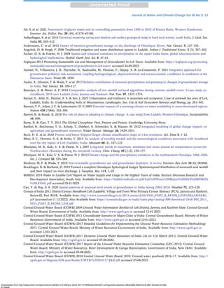 Groundwater scenario under climate change and anthropogenic stress in ...