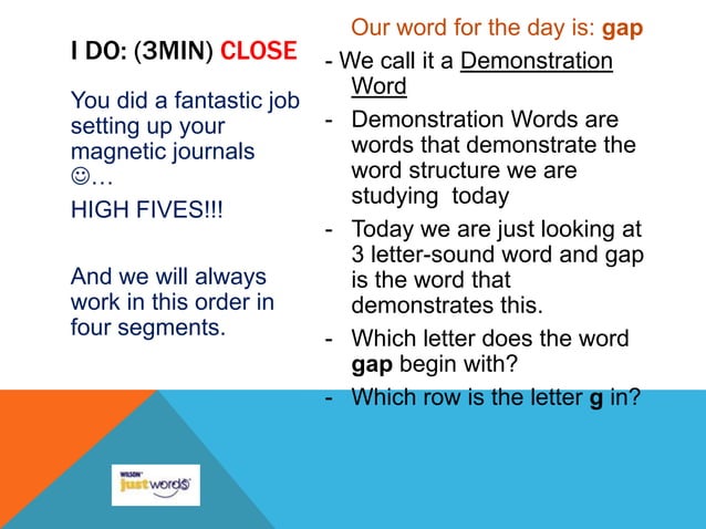 Just Words day 5 | PPTX