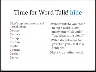 Just Words day 9 (unit 2) | PPTX