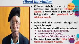 The Role of the Christian Missionaries in Chinua Achebe's "Things Fall ...