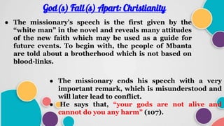 The Role of the Christian Missionaries in Chinua Achebe's "Things Fall ...