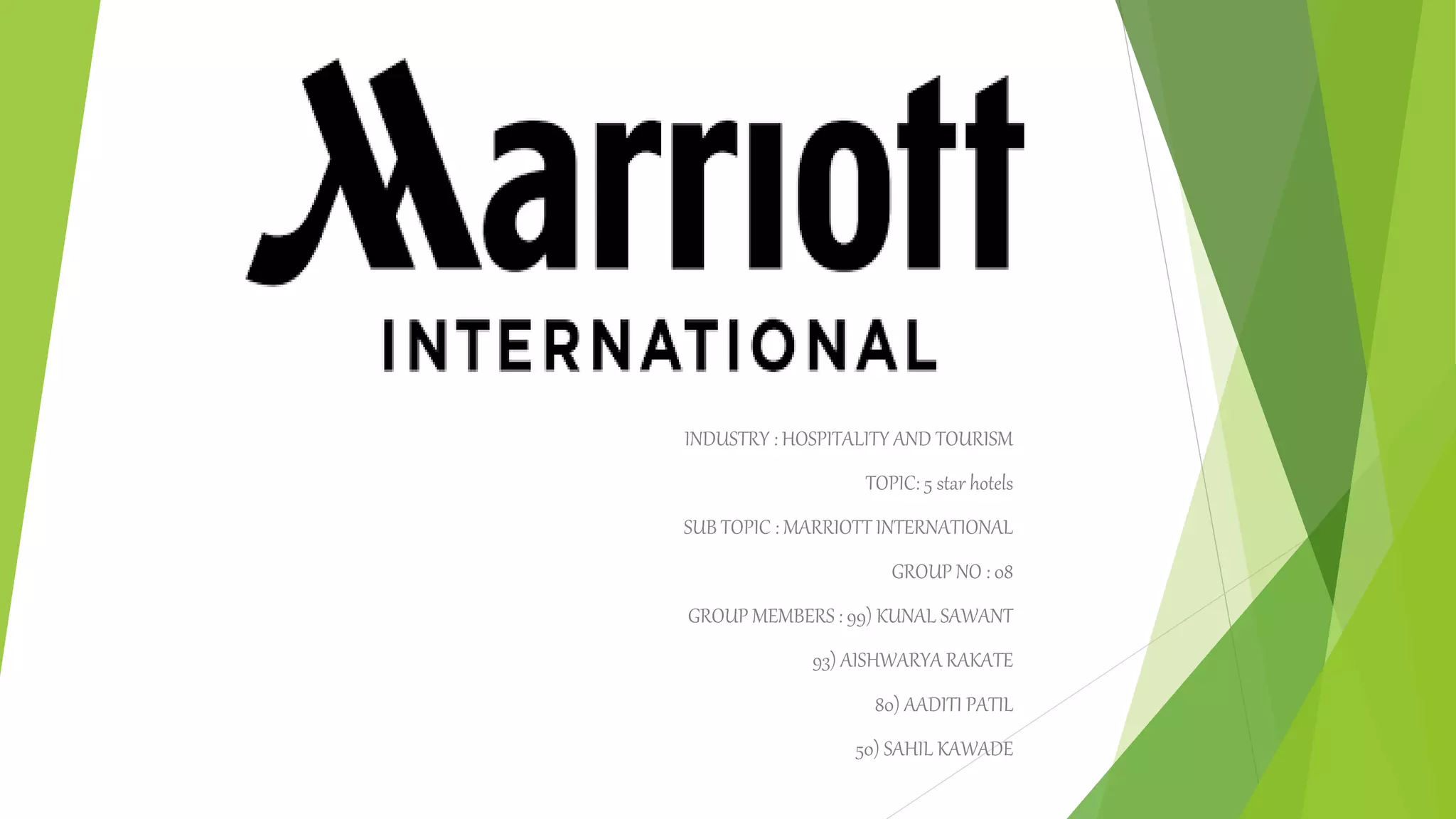 Jw marriott international | PPTX