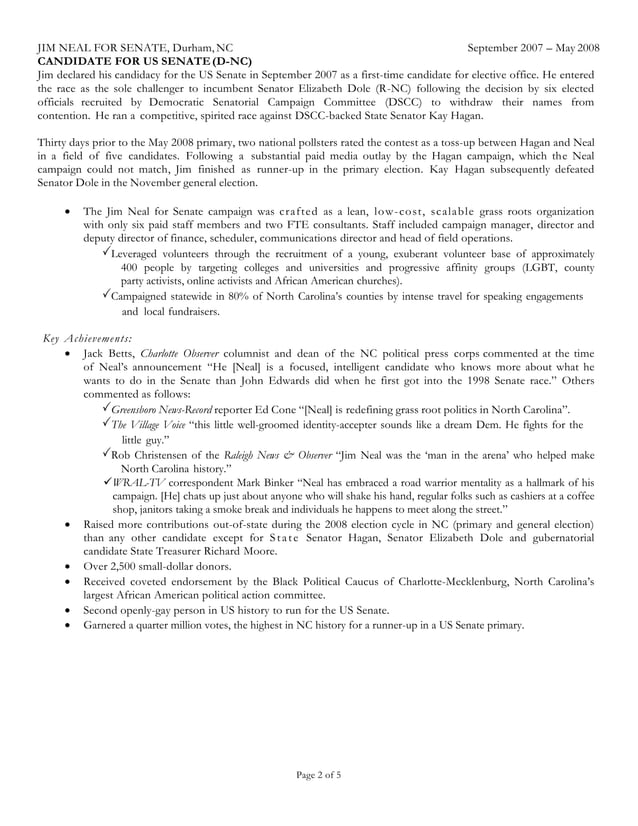 Jim Neal Resume | PDF