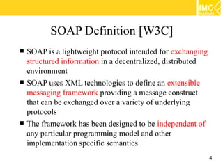 Java Web Services [2/5]: Introduction to SOAP | PPT