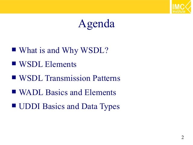Java Web Services 35 Wsdl Wadl And Uddi 