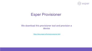 Developer meets esper | PPT