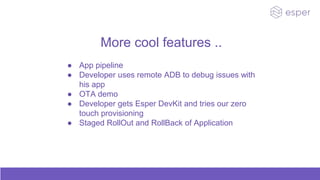Developer meets esper | PPT