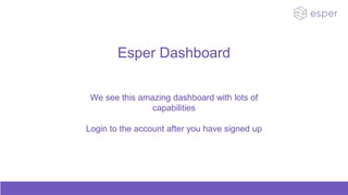 Developer meets esper | PPT