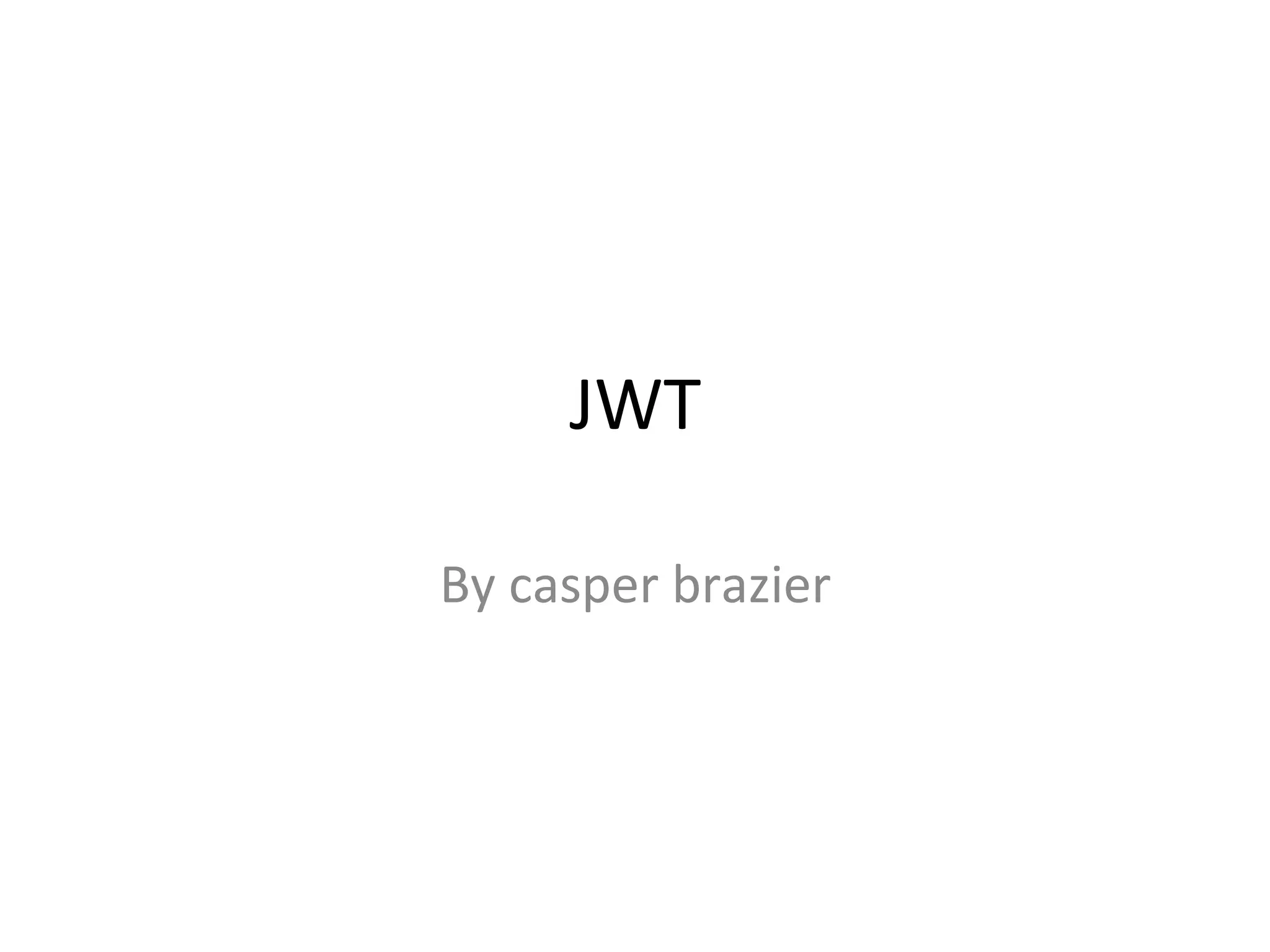 Jwt | PPT