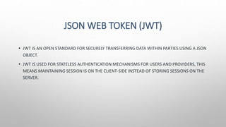 jwt.pptx | Web Development | Internet