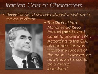 Jwt 1953 iran coup | PPT