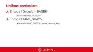 Uniface Lectures Webinar - Application & Infrastructure Security - JSON ...