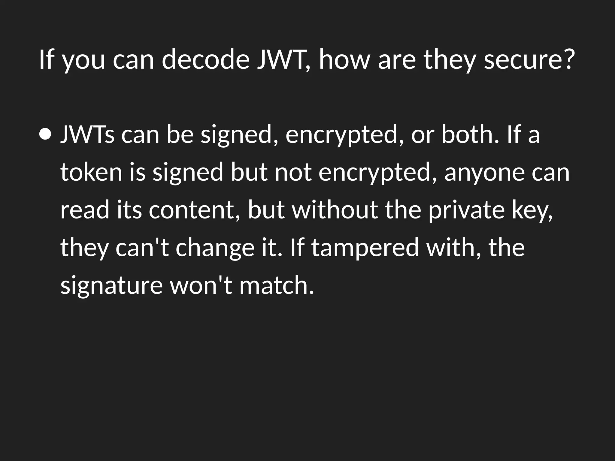 JWT_Presentation to show how jwt is better then session based authorization | PPTX