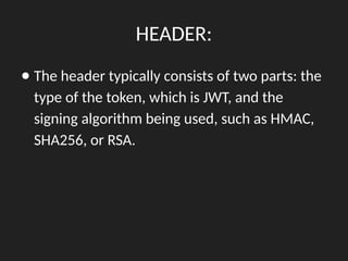 JWT_Presentation to show how jwt is better then session based authorization | PPTX