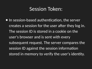 JWT_Presentation to show how jwt is better then session based ...